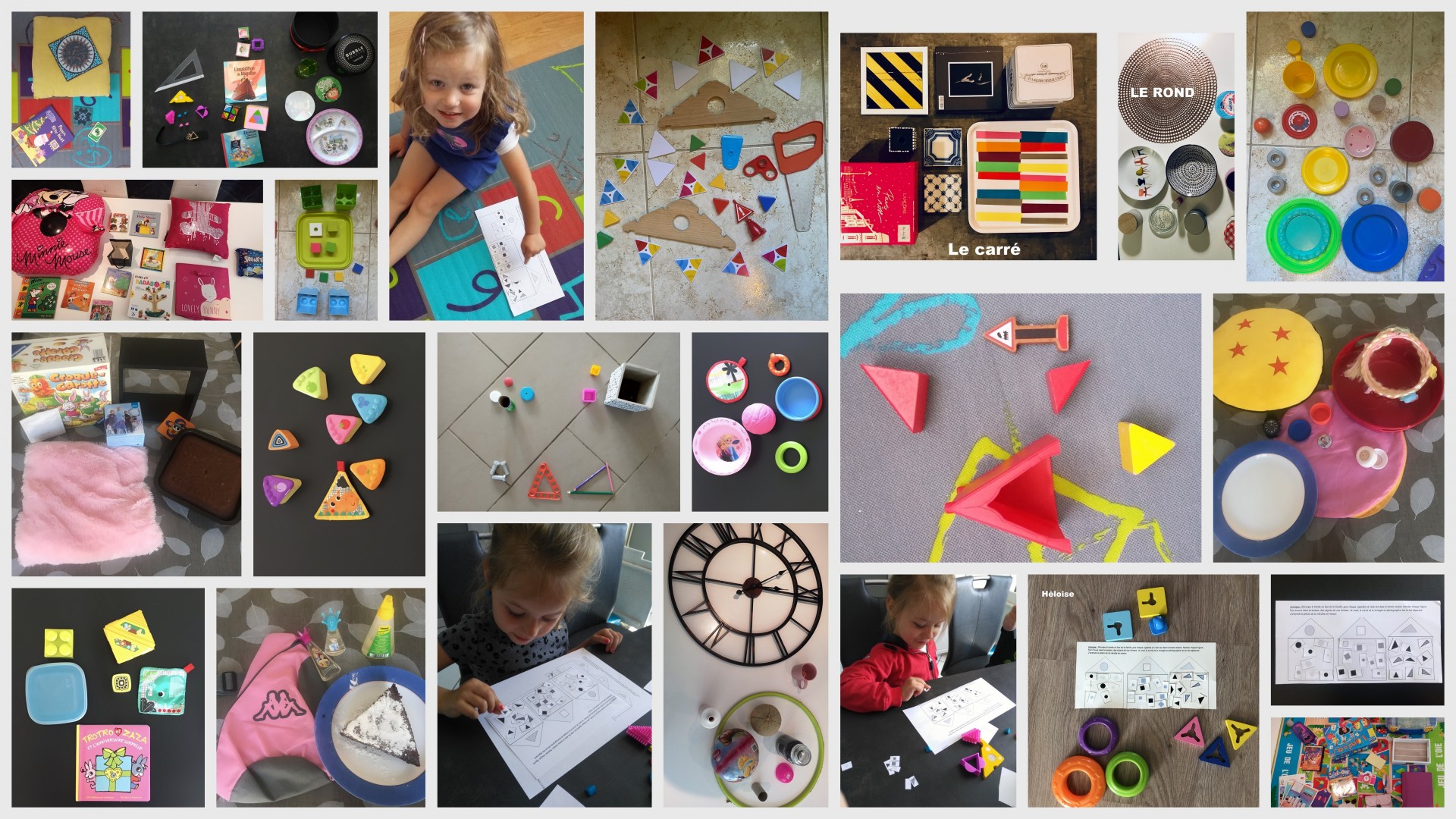 les formes géométriques à la maison@maitresse Lô